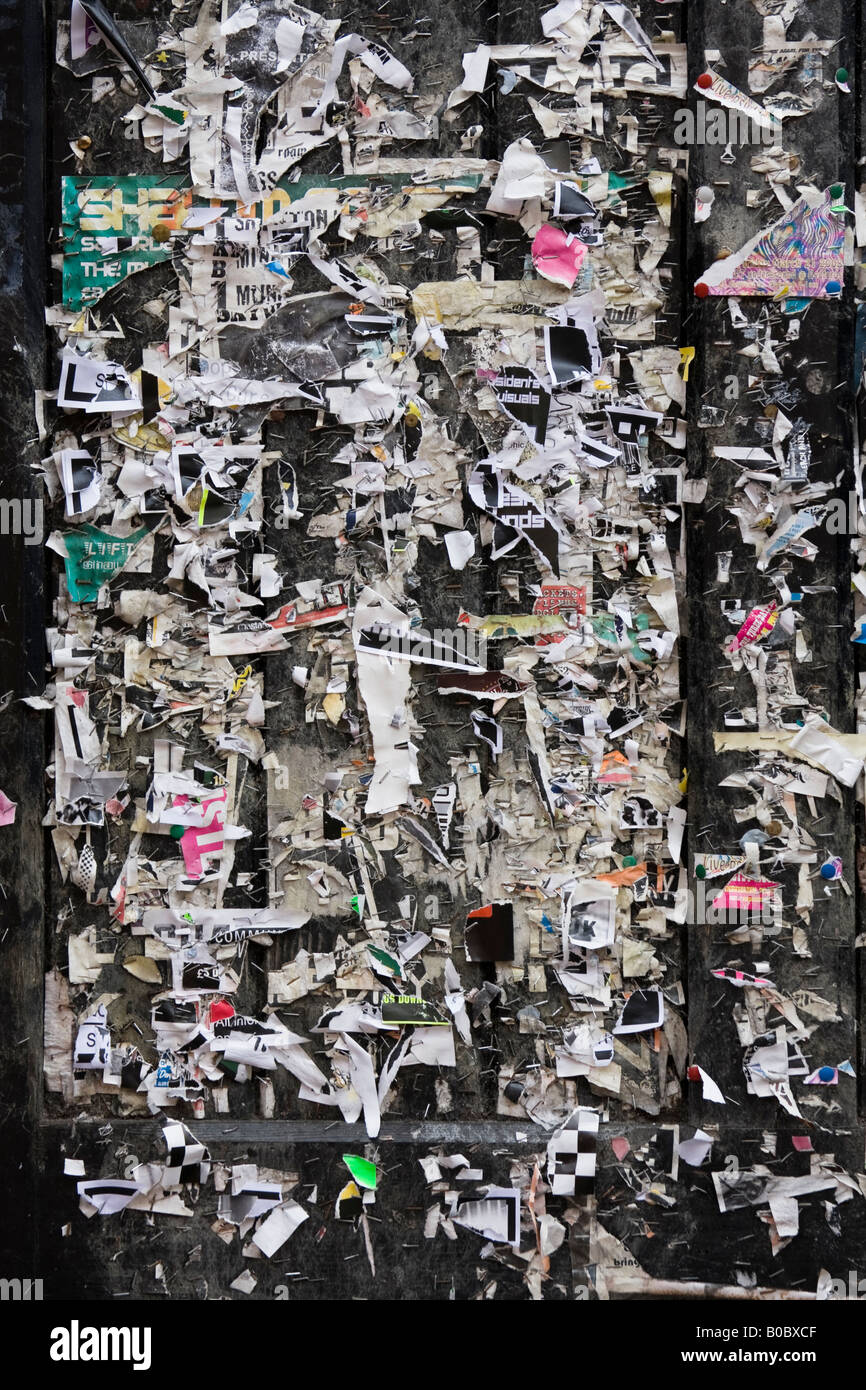 Postering / flyering area - Norwich Stock Photo - Alamy