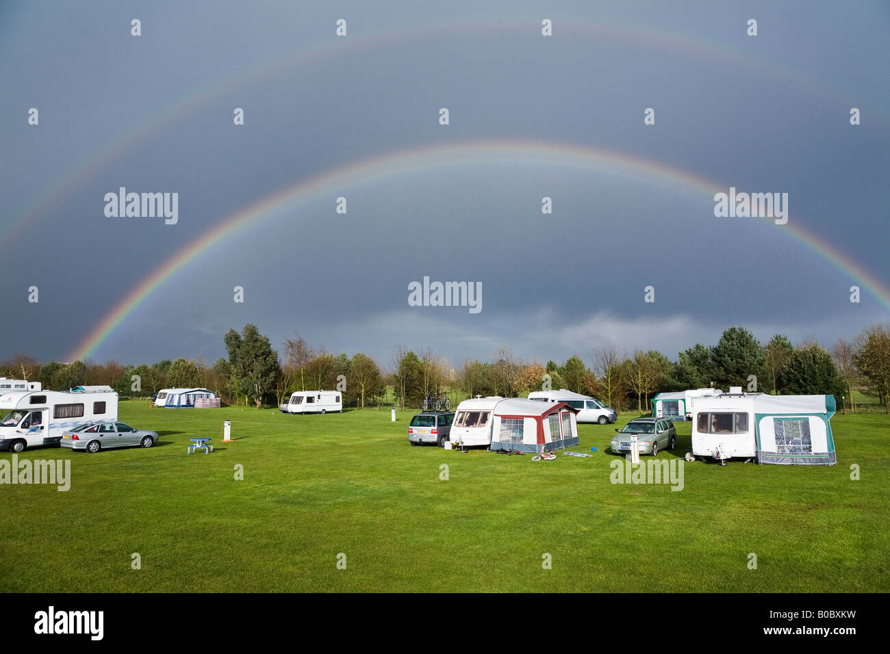 Camping uk caravan campervan hi-res stock photography and images - Alamy