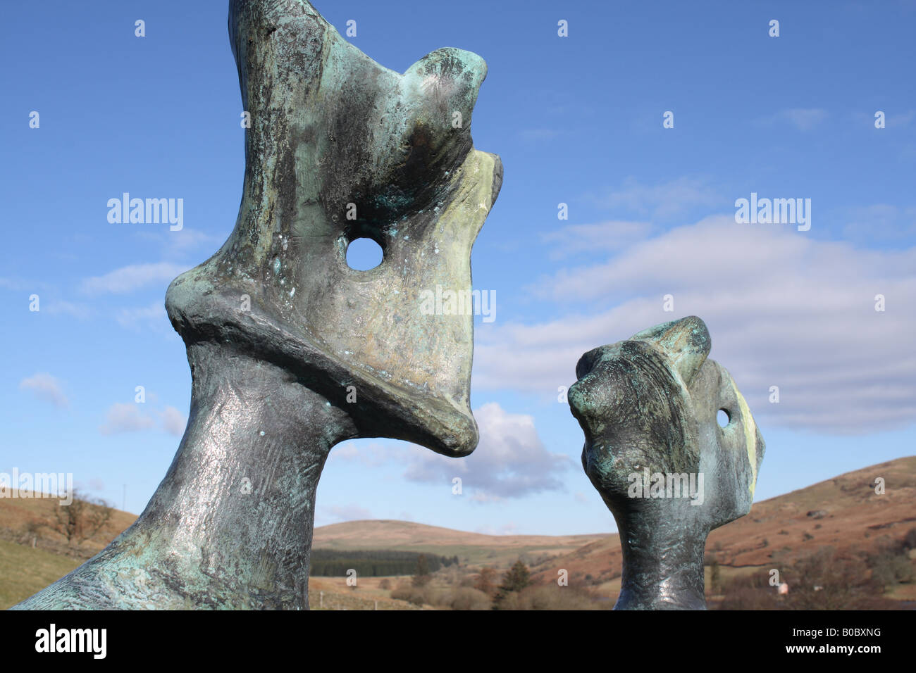 Henry Moore's King and Queen Stock Photo - Alamy