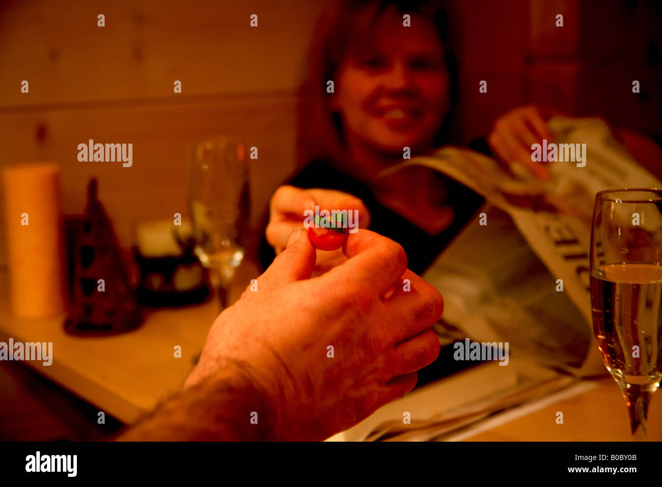 passing a snack Stock Photo - Alamy
