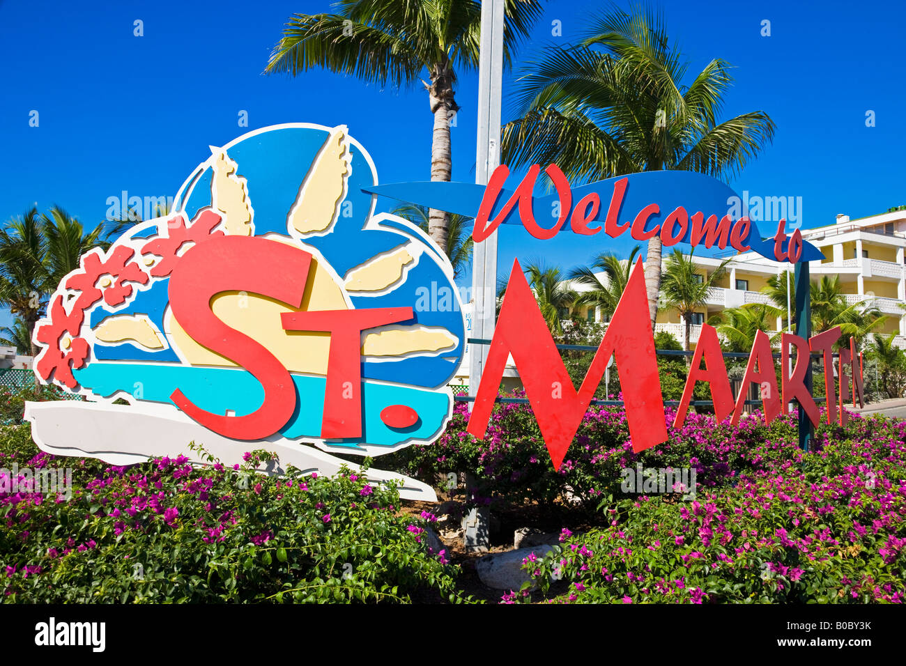 Welcome st maarten sign hi-res stock photography and images - Alamy