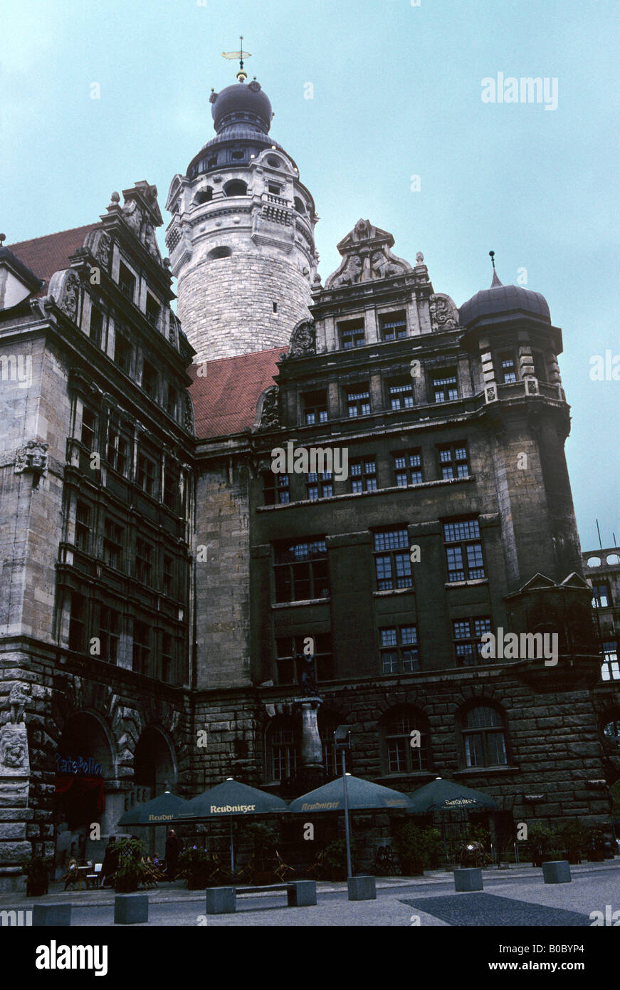 New Town Hall. Leipzig, Germany. (From the back of the building Stock ...