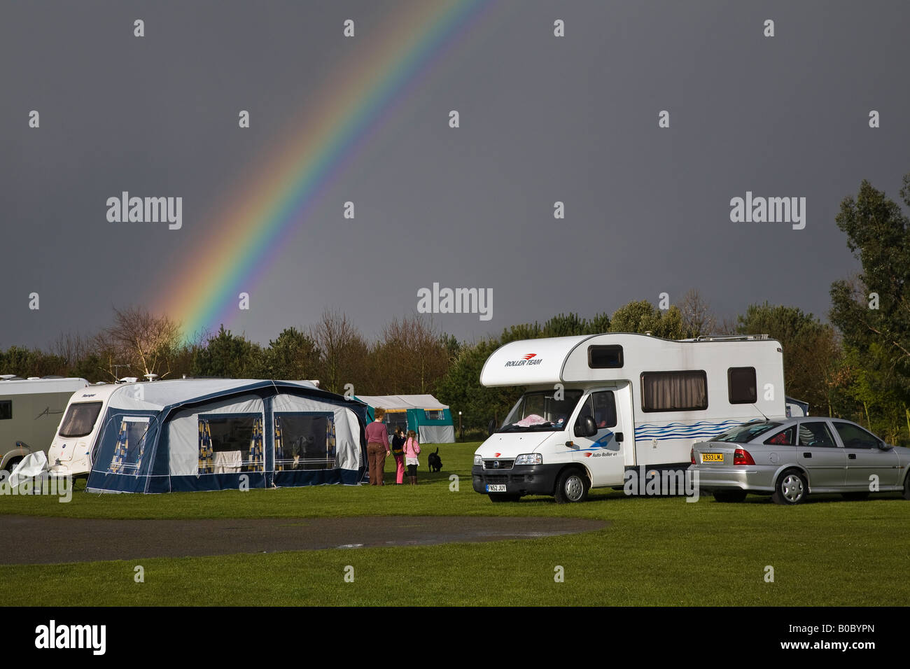 Camping uk caravan campervan hi-res stock photography and images - Alamy