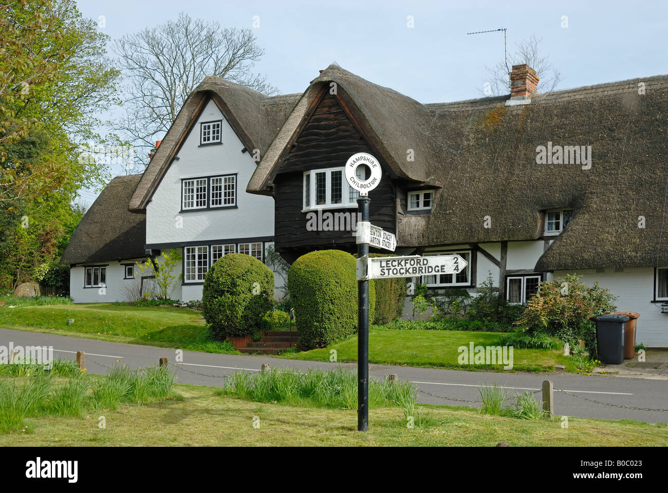 Chilbolton village, Test Valley Stock Photo - Alamy