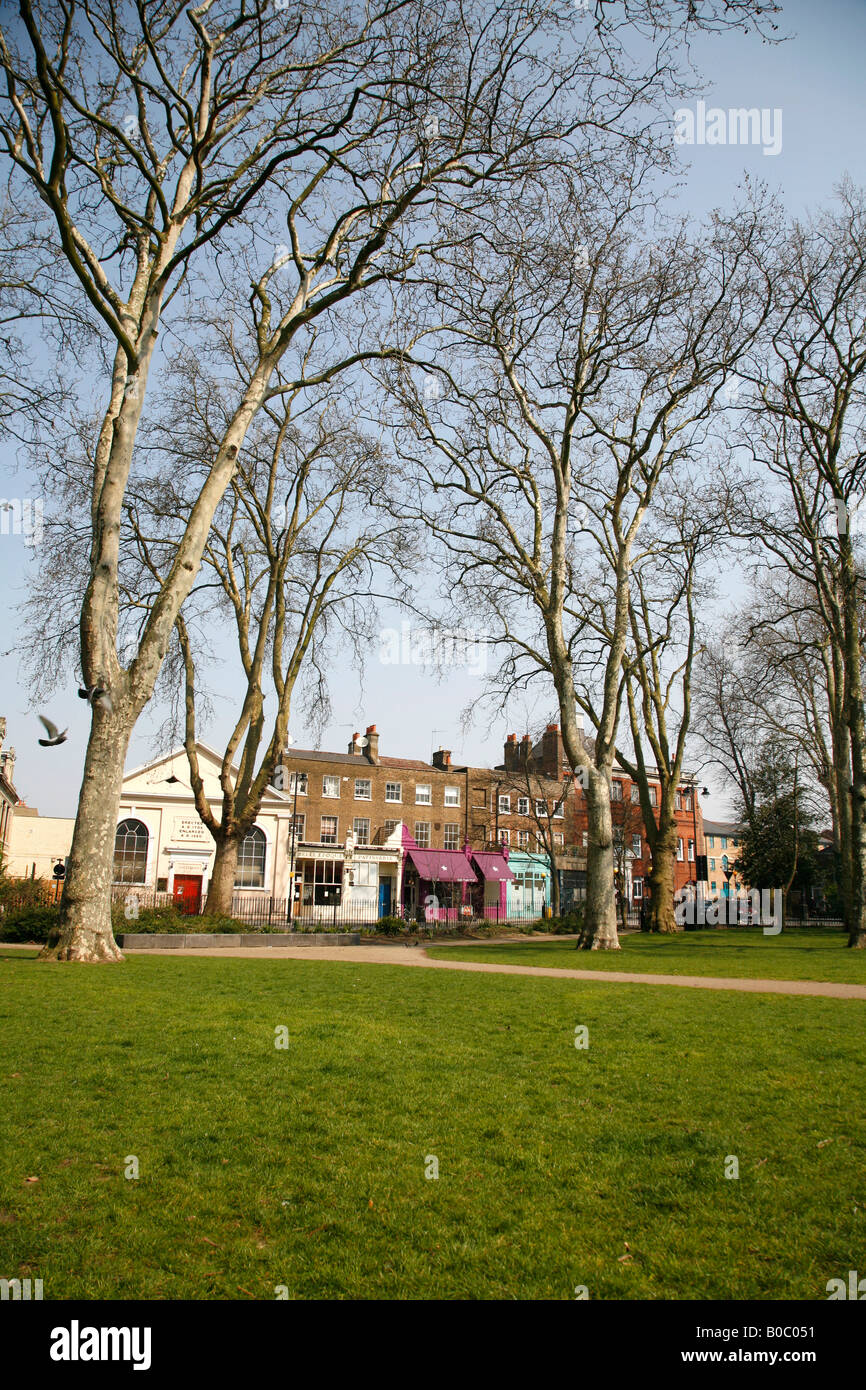 Newington Green in Kingsland, London Stock Photo - Alamy