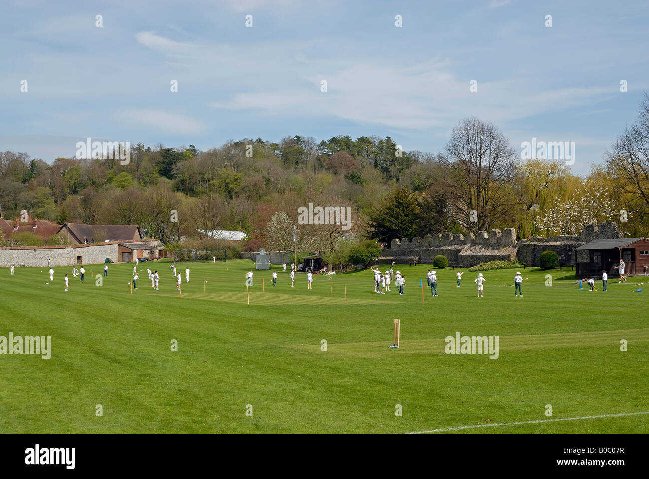 Playing fields Winchester College Stock Photo - Alamy