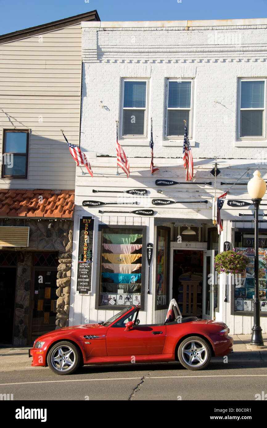 Street scene in the town of Ely Minnesota gateway to the Boundary ...