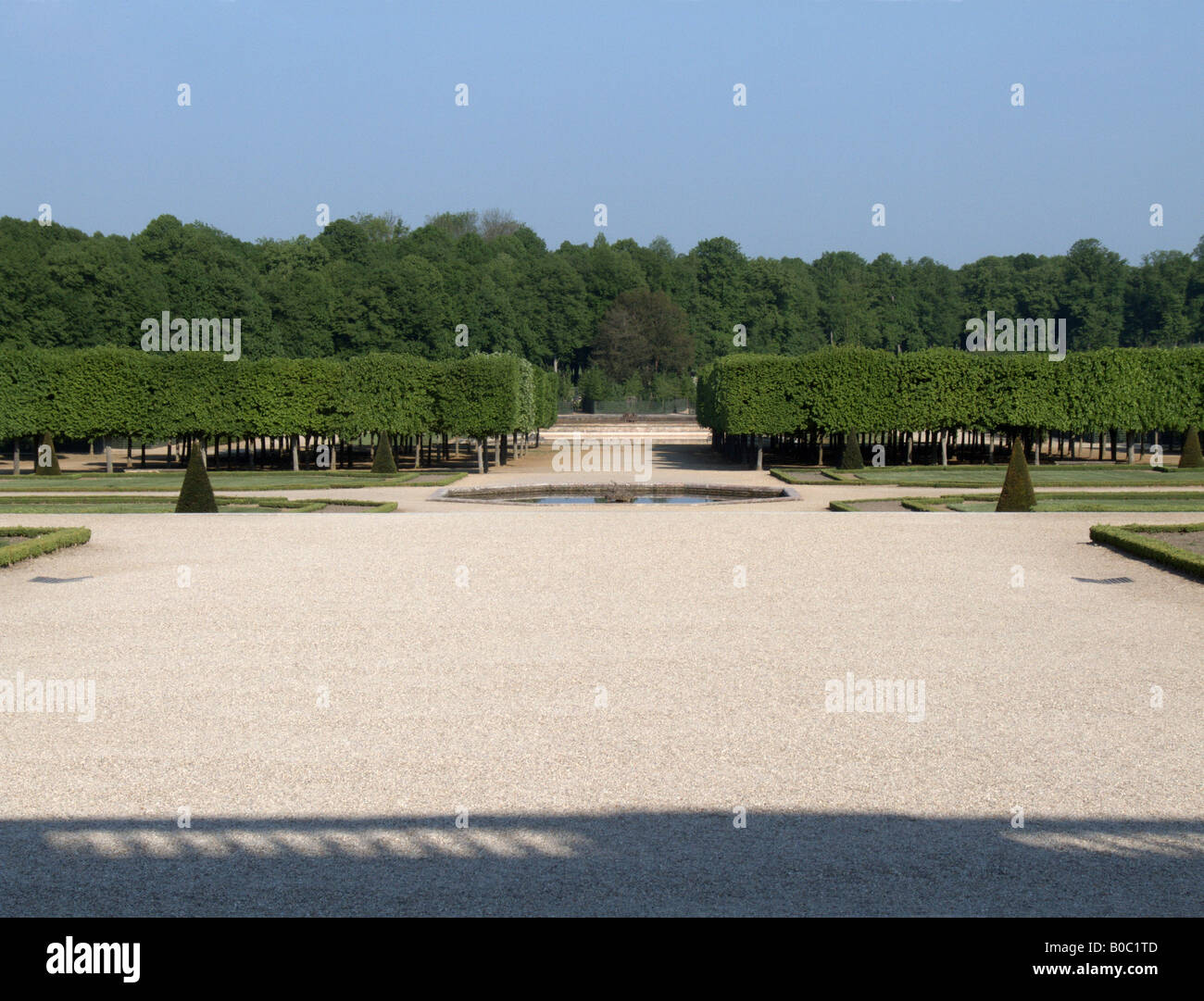 Gardens in front of The Grand Trianon. Palace of Versailles. Versailles ...