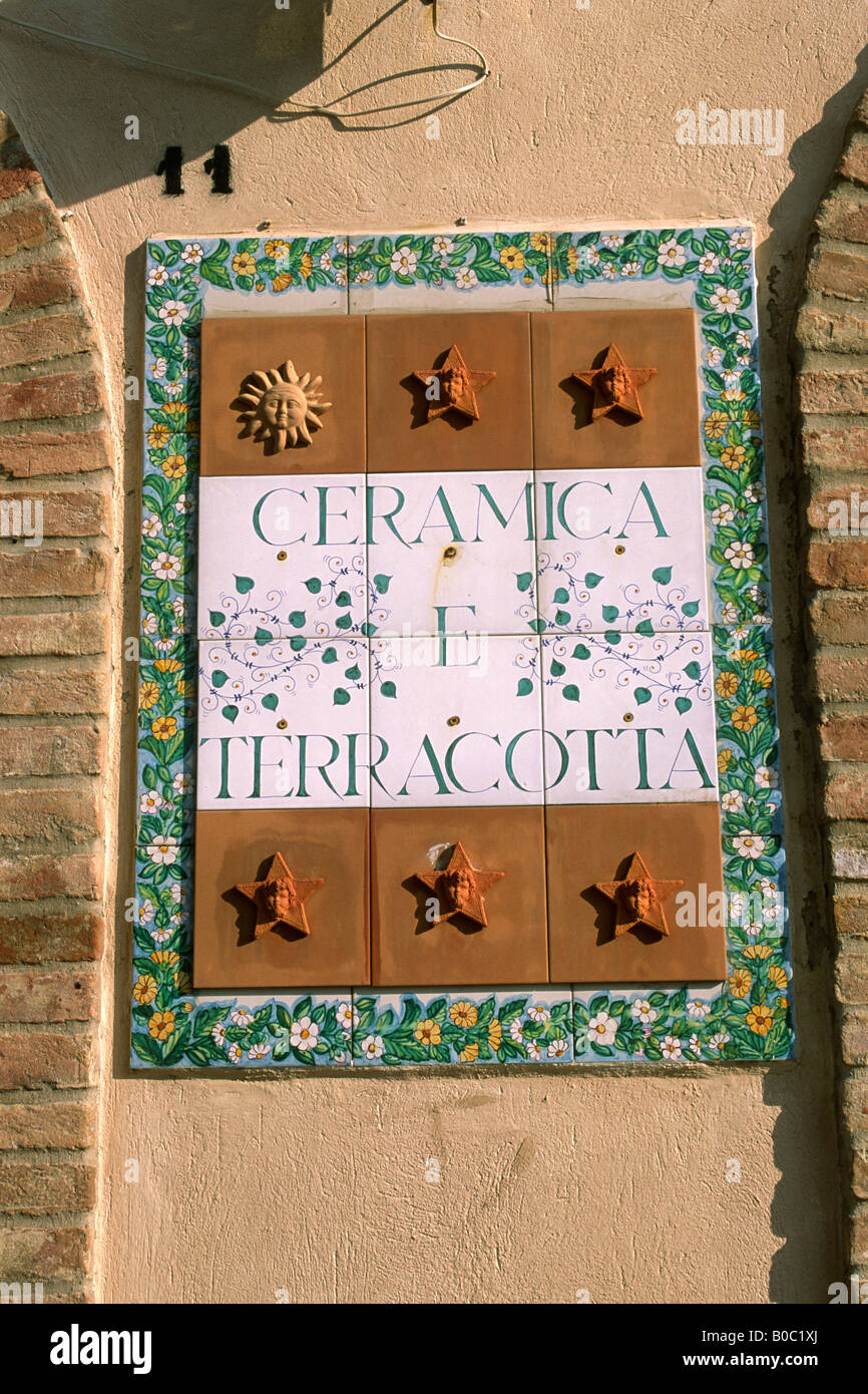 italy, umbria, deruta, tiles Stock Photo - Alamy