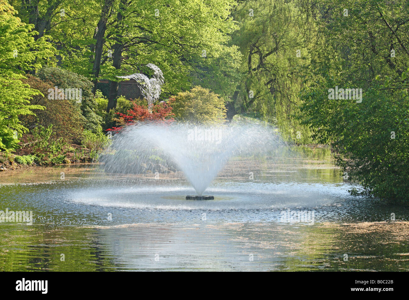 Fountain in the spring Stock Photo - Alamy