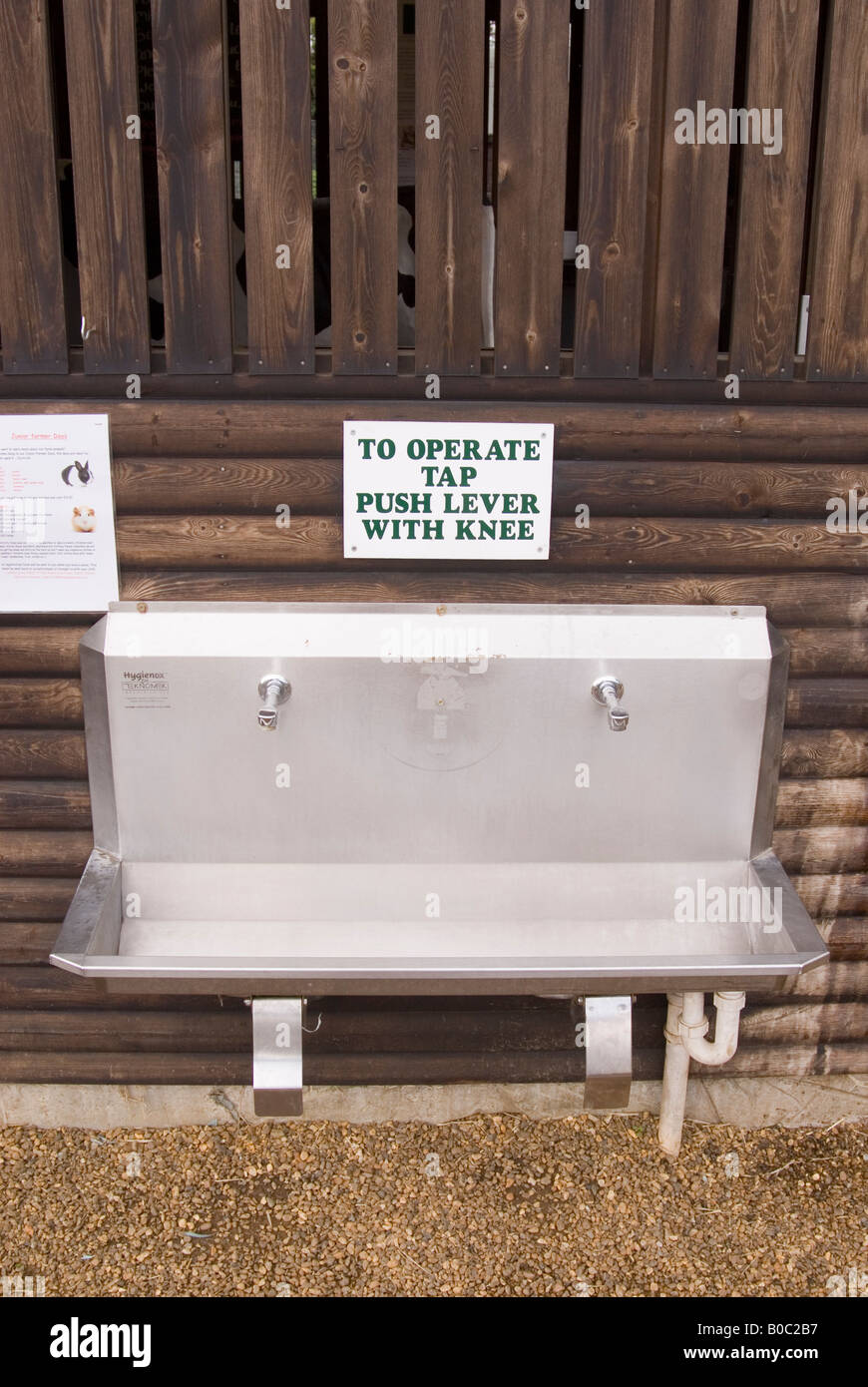 Knee Operated Taps At Wroxham Barns In Norfolk,Uk Stock Photo - Alamy