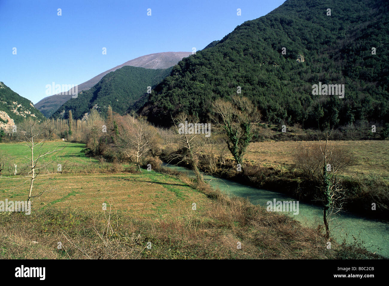 Italy, Umbria, Valnerina, Nera river Stock Photo - Alamy
