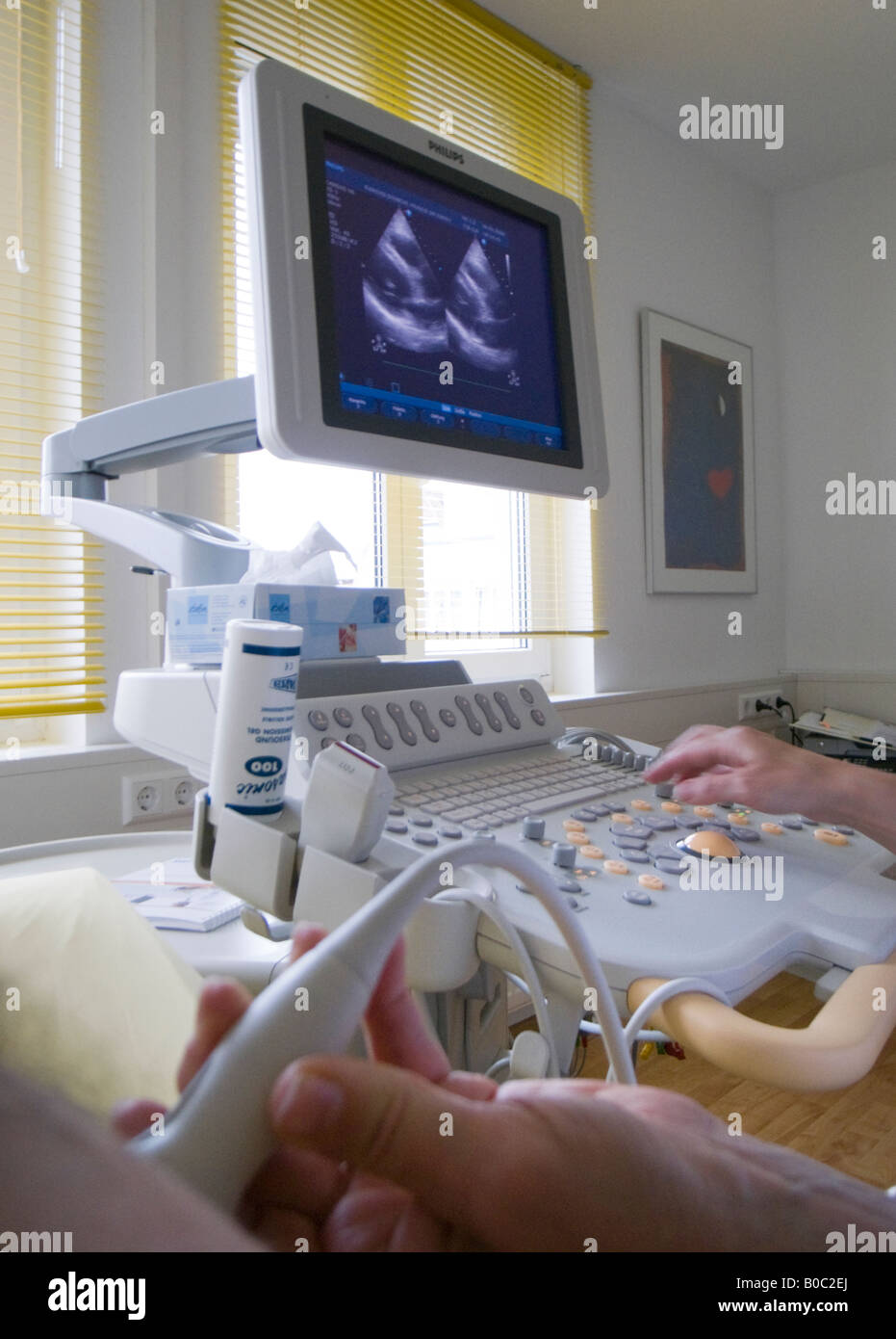Echocardiography check up aorta heart hi-res stock photography and ...