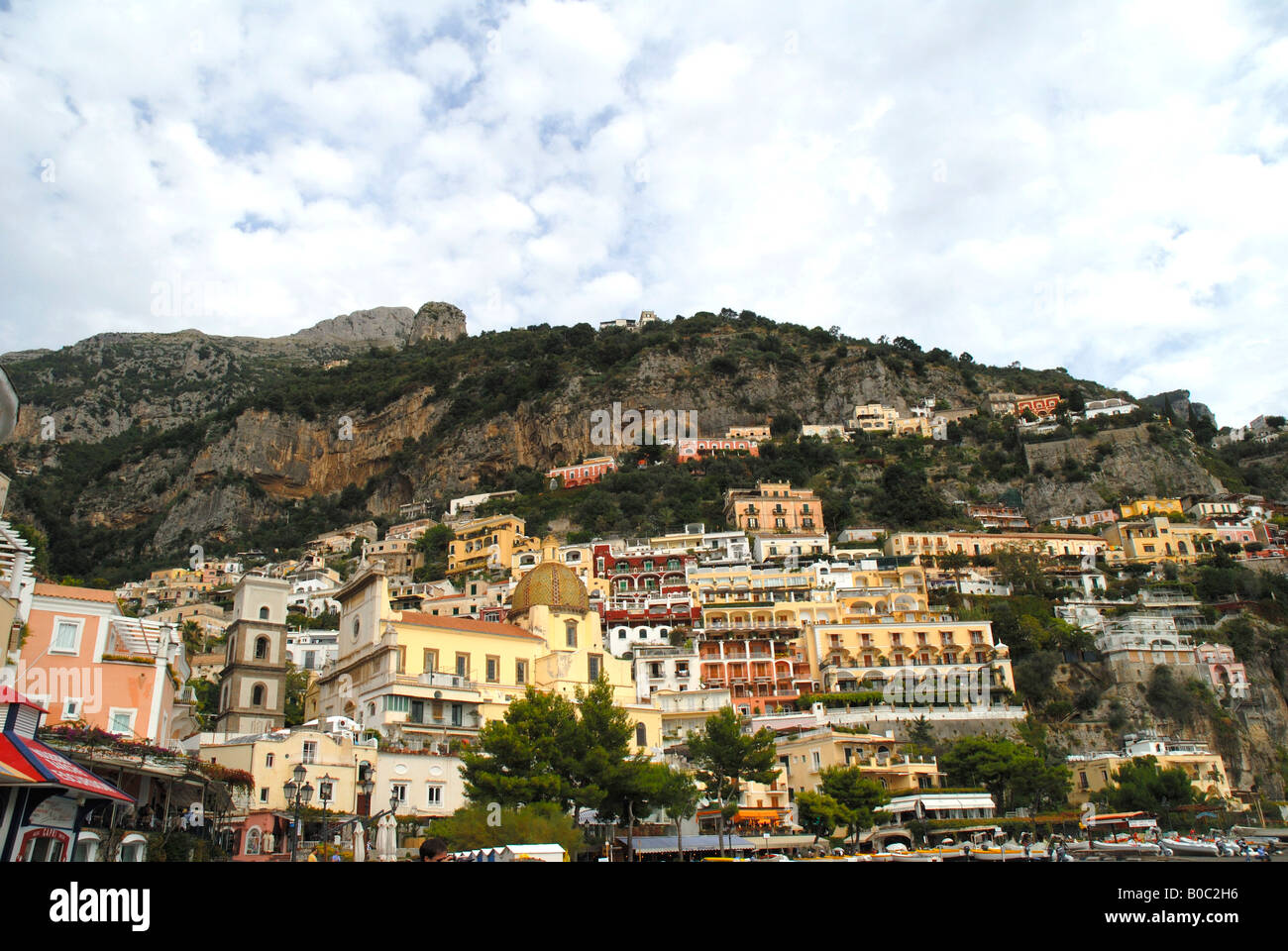 Positano on the Amalfi Coast in Campania Italy Stock Photo - Alamy