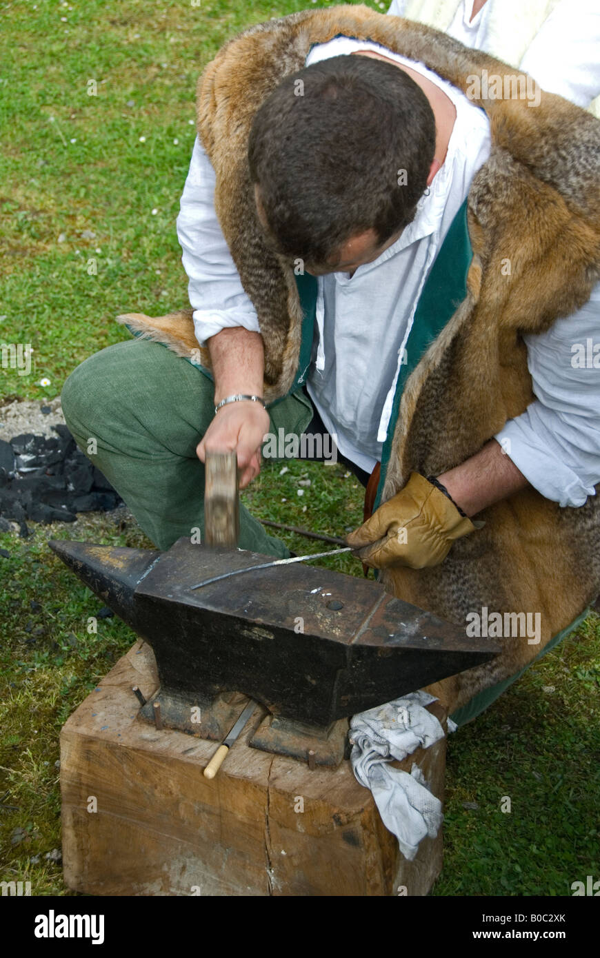 Stock photo of a medieval blacksmith Stock Photo - Alamy