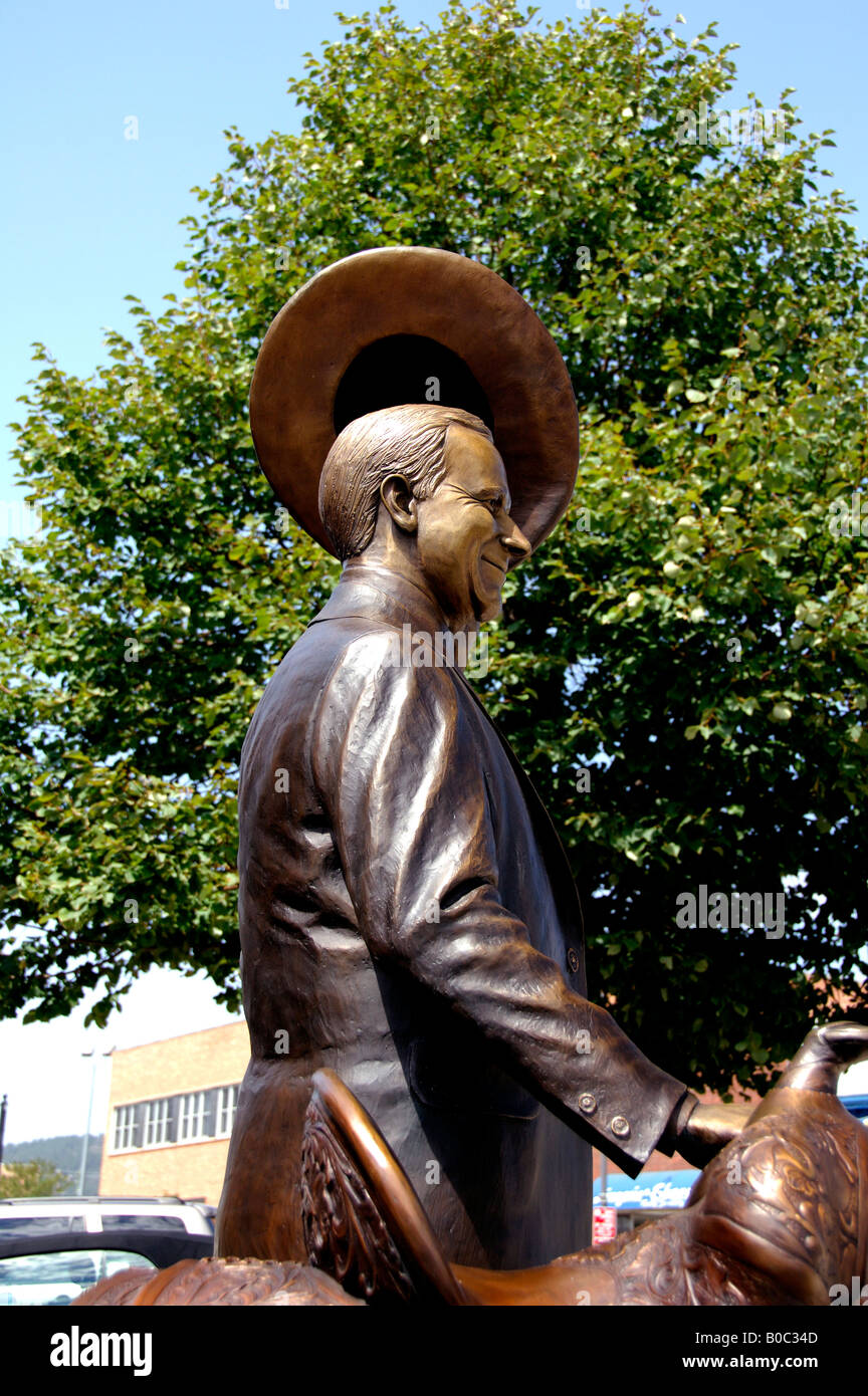 North America, USA, South Dakota, Rapid City. One of the 27 life-sized ...