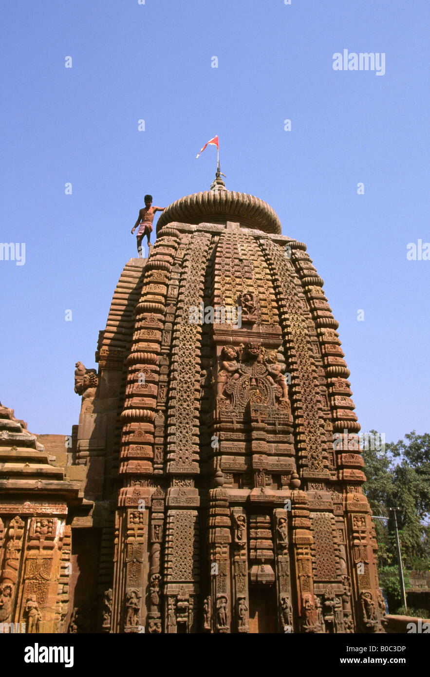 India Orissa Bhubaneswar Mukteswar temple pinnacle Stock Photo - Alamy