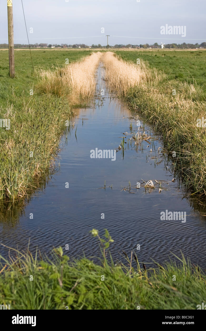 Land drainage dyke ditch hi-res stock photography and images - Alamy
