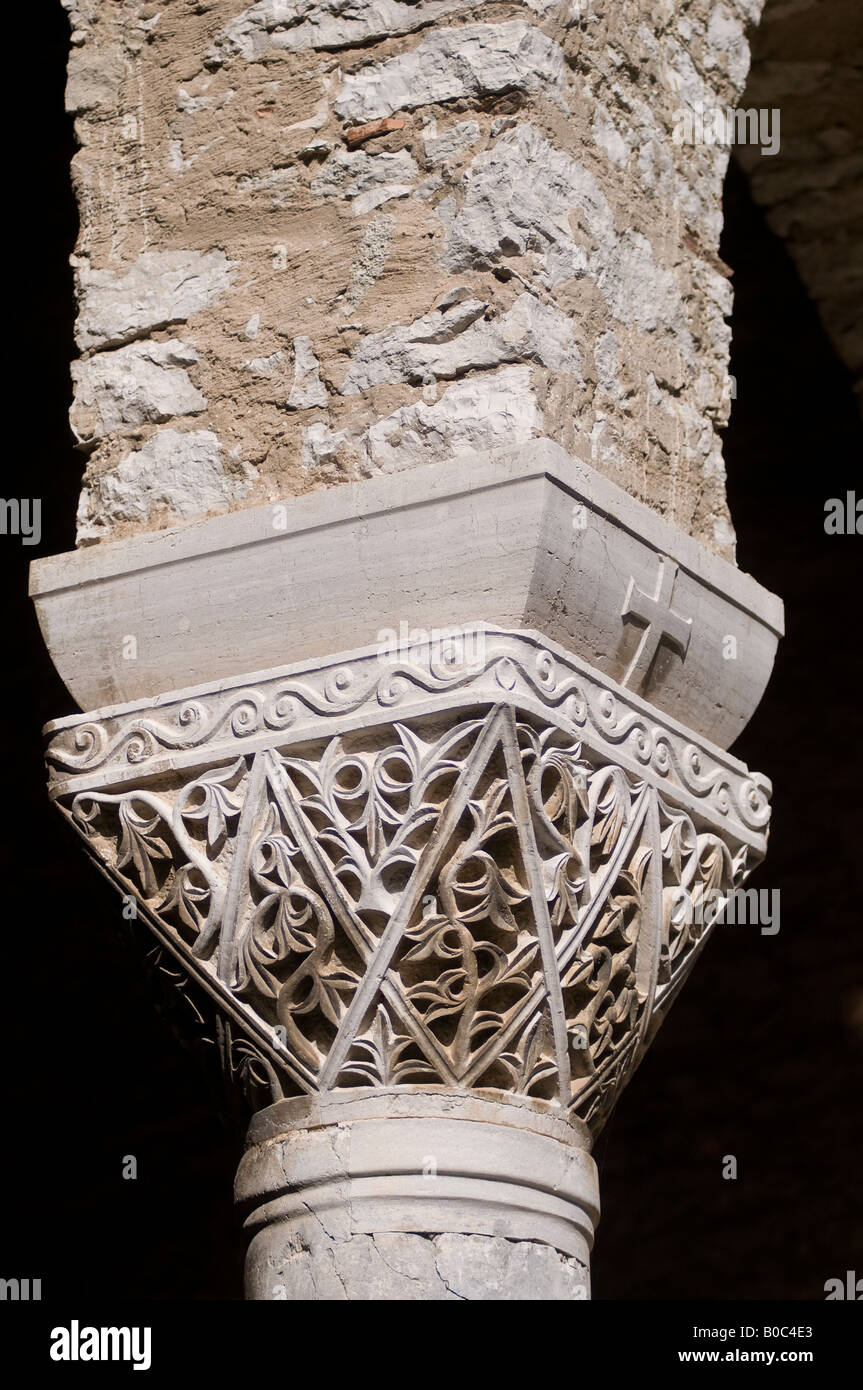 the inner court of the Porec cathedral Stock Photo - Alamy