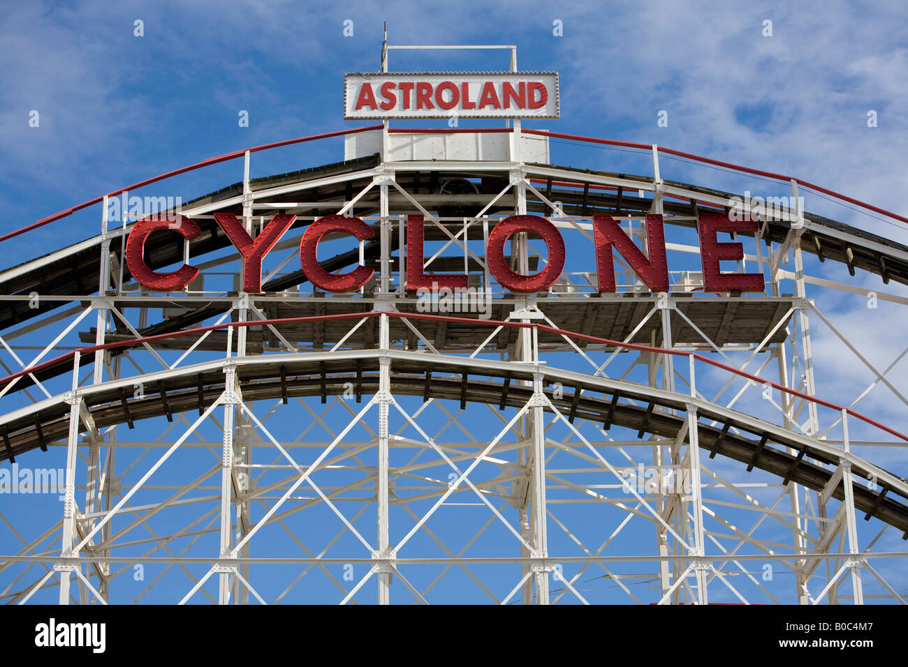 Cyclone rollercoaster at Coney Island NY Stock Photo - Alamy