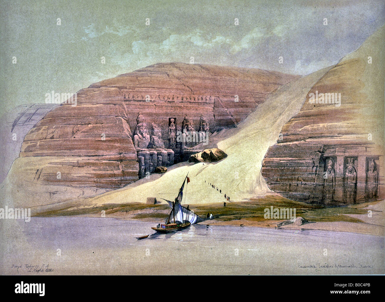 David roberts egypt simbel hi-res stock photography and images - Alamy