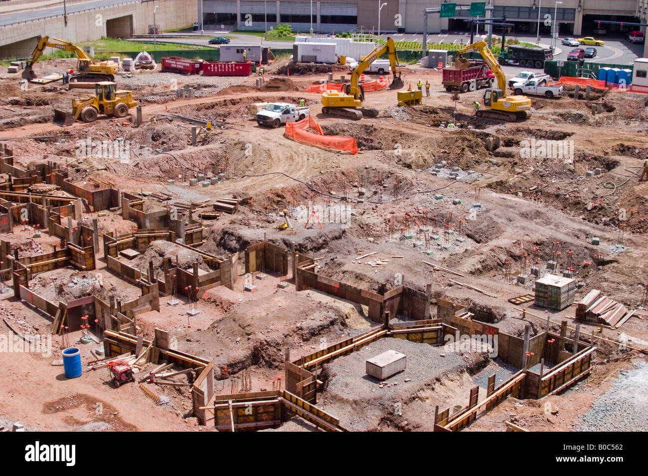 Construction site in Hartford Connecticut USA Stock Photo - Alamy