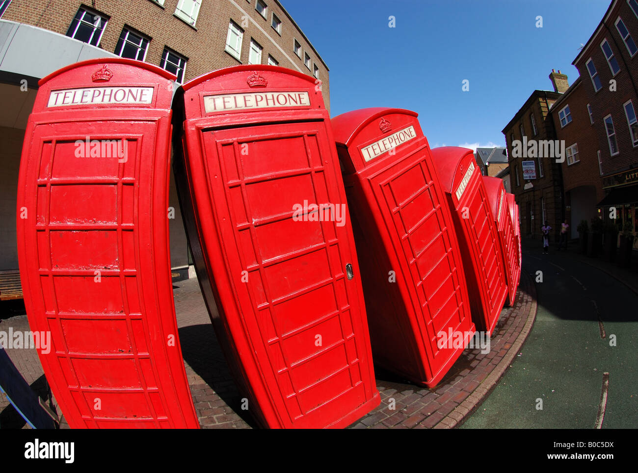 Red telephone boxes kingston hi-res stock photography and images - Alamy