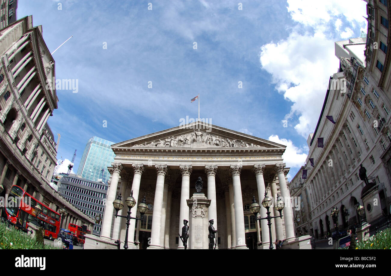 Royal Exchange Bank of England City of London Stock Photo - Alamy