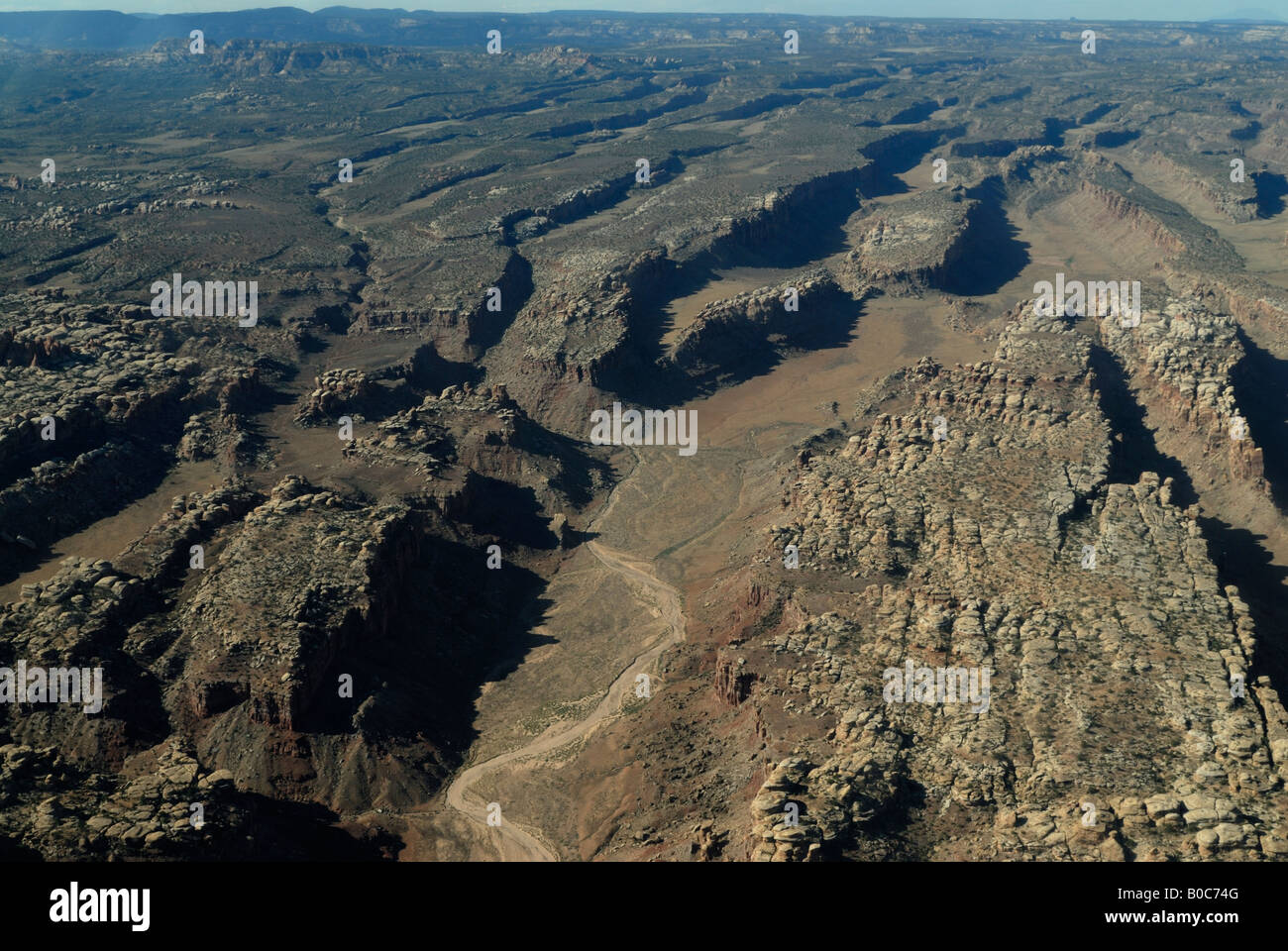 Aerial View of the Maze Canyonlands National Park Utah USA Stock Photo ...