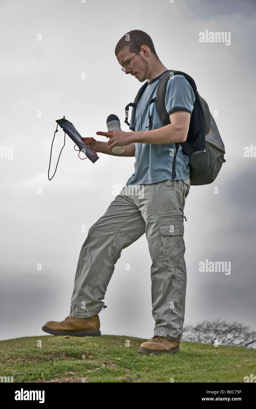 Reading map looking walker hi-res stock photography and images - Alamy