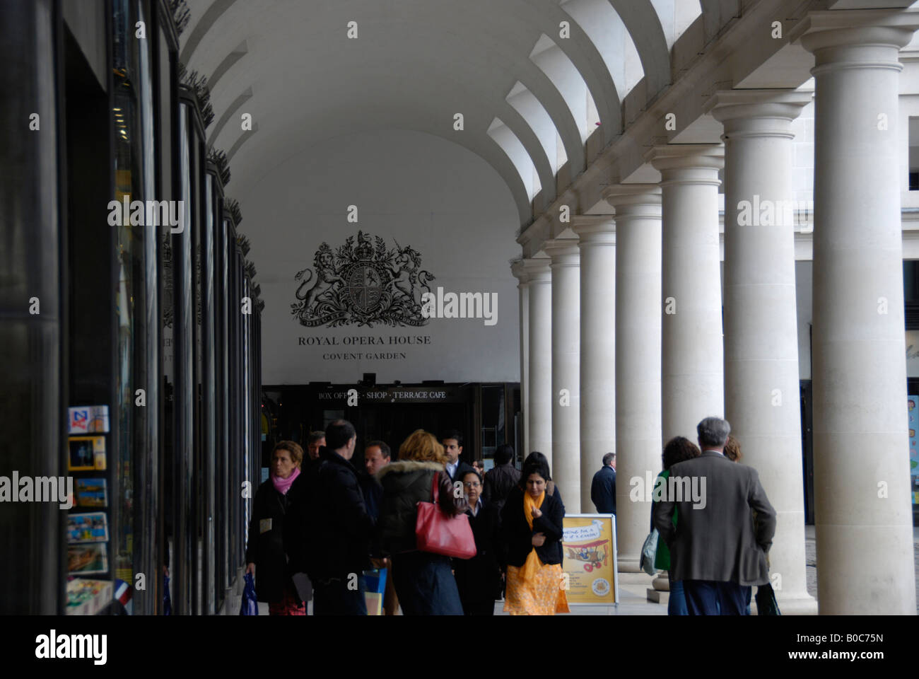 The Royal Opera House entrance in Covent Garden London England Stock ...