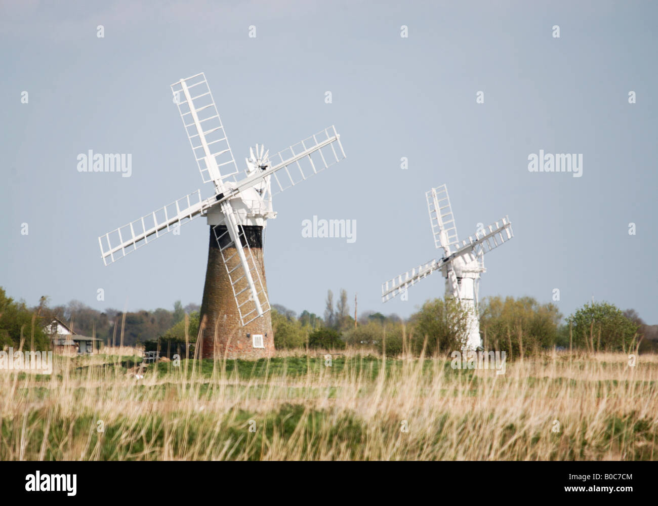 St Benets Level and Thurne Dyke Drainage Mills Stock Photo - Alamy