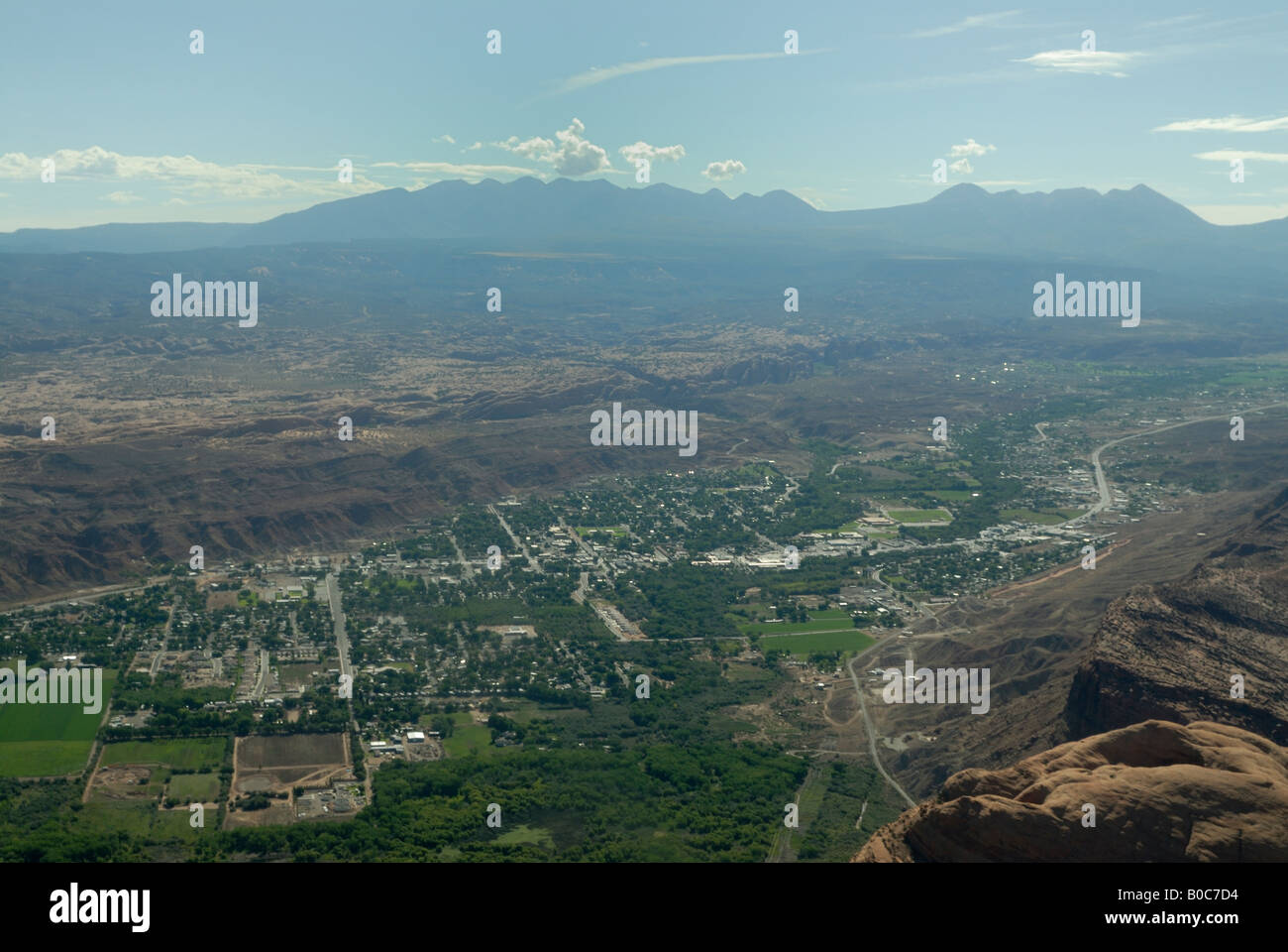 Aerial View of Moab Canyonlands National Park Utah USA Stock Photo - Alamy