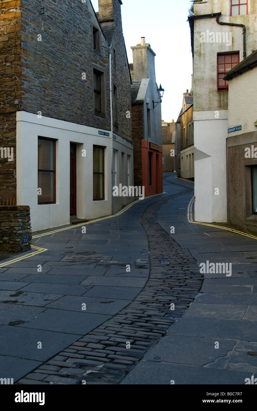 The main street in Stromness, Orkney Islands, Scotland, UK Stock Photo ...