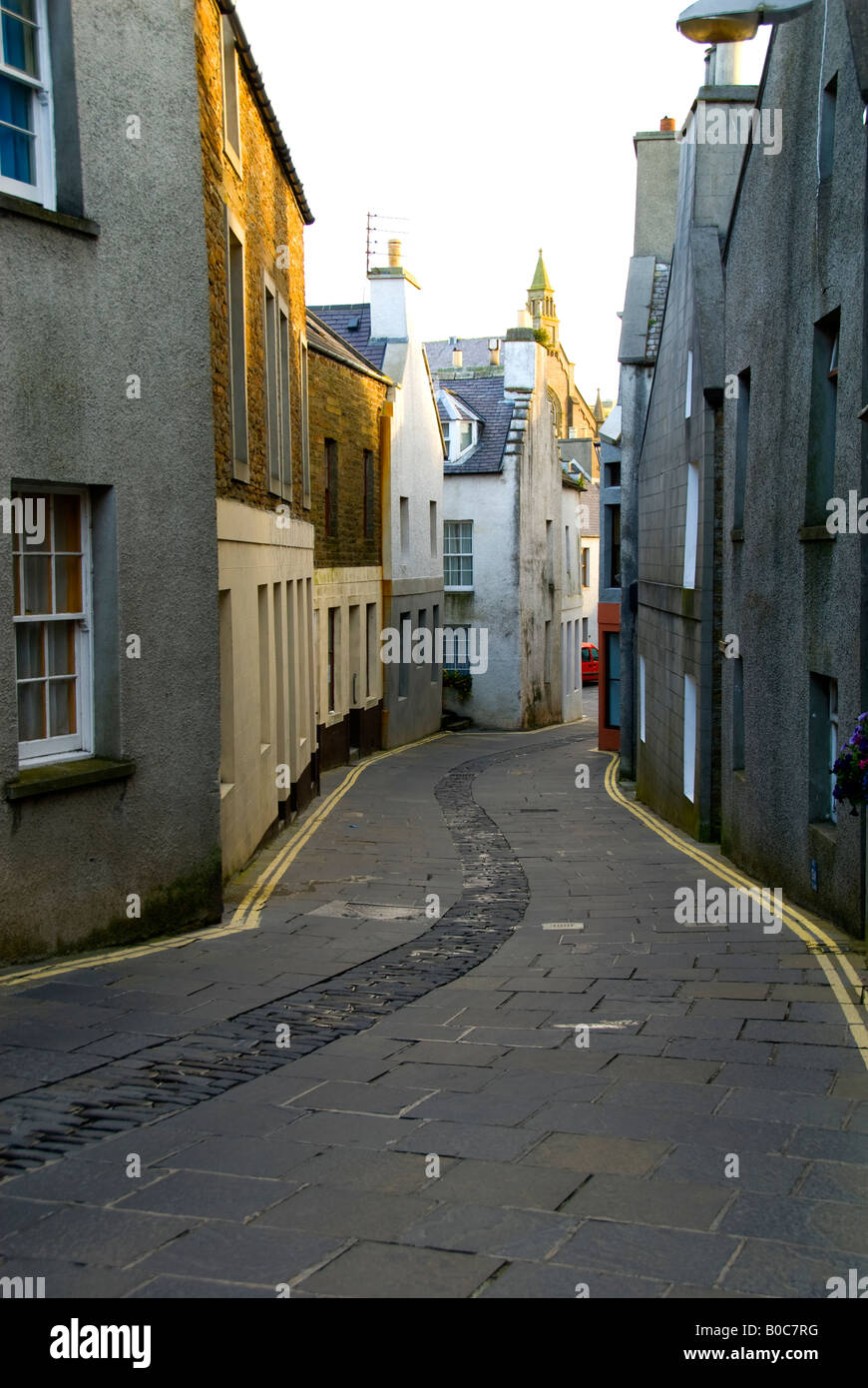 The main street in Stromness, Orkney Islands, Scotland, UK Stock Photo ...
