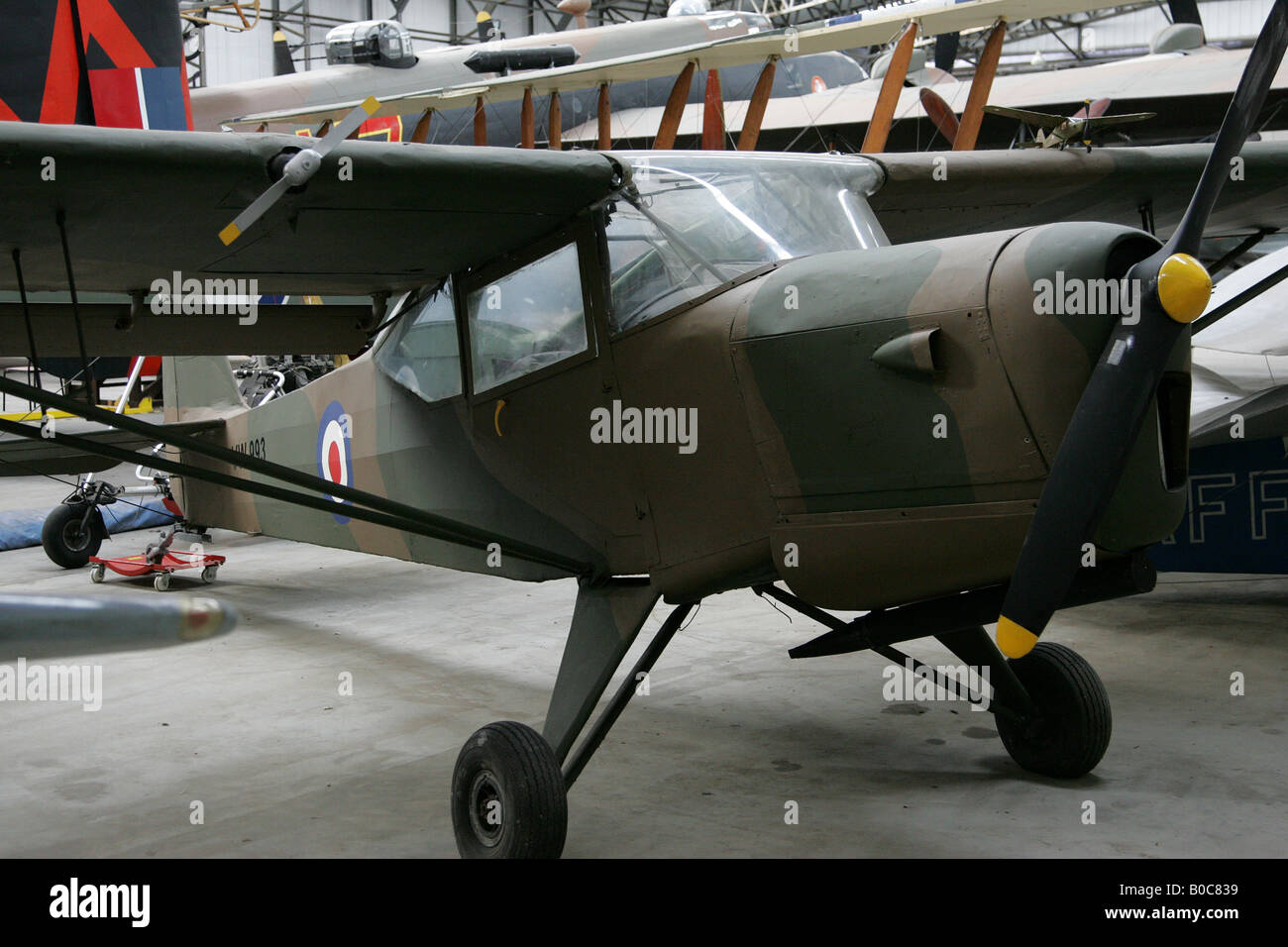 RAF AUSTER WW2 AIRCRAFT ELVINGTON MUSEUM YORKSHIRE Stock Photo - Alamy