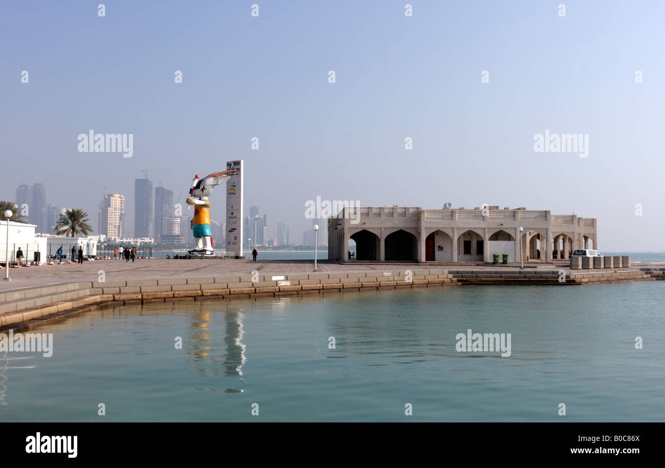 Corniche of Doha Qatar Stock Photo - Alamy