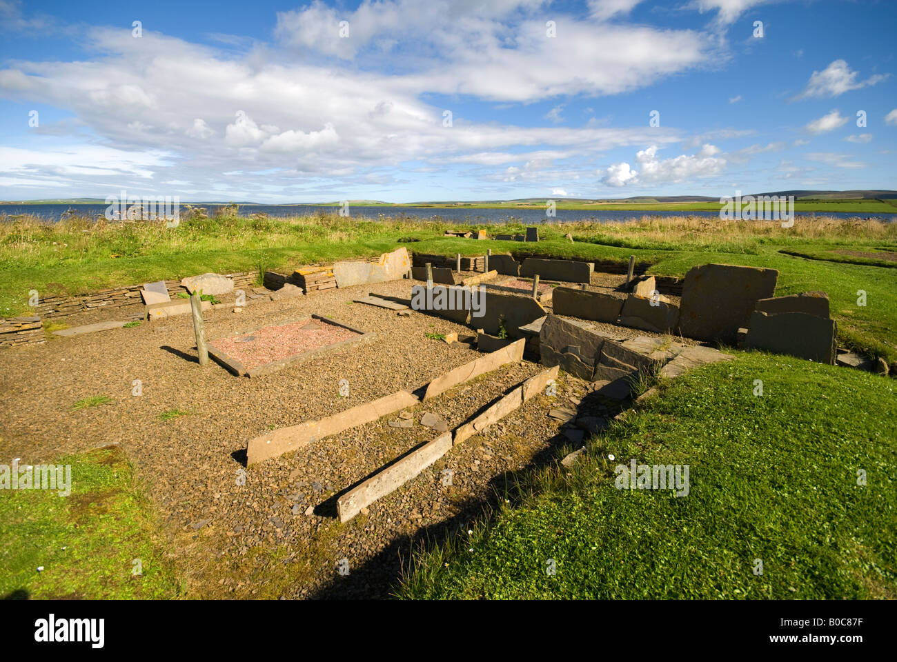 The Barnhouse Settlement, a stone age settlement at Stenness, Orkney ...