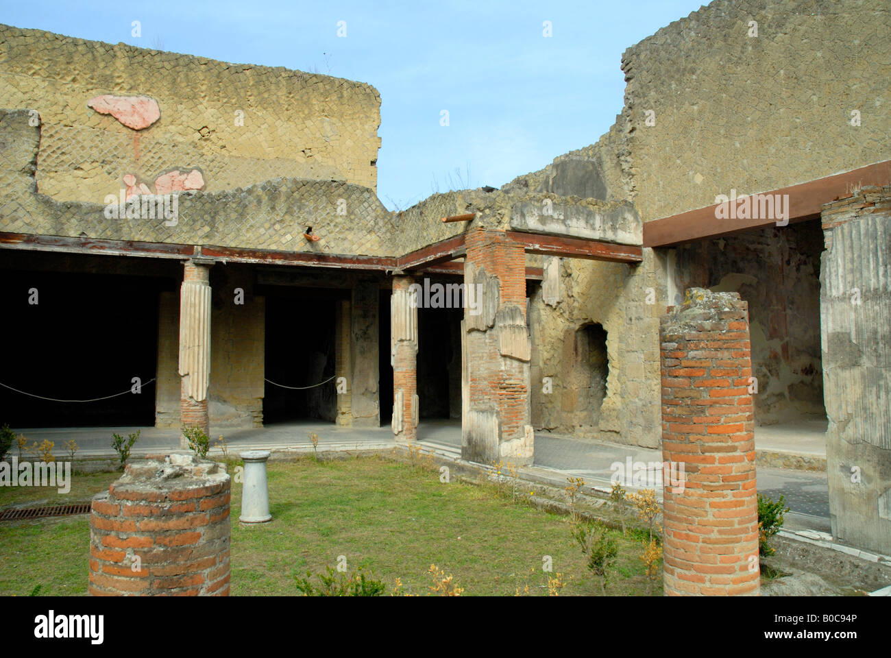 Villa at Herculaneum, Naples, Italy Stock Photo - Alamy