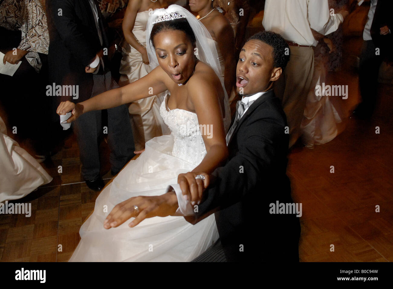 Bride and groom dance at wedding reception Stock Photo - Alamy