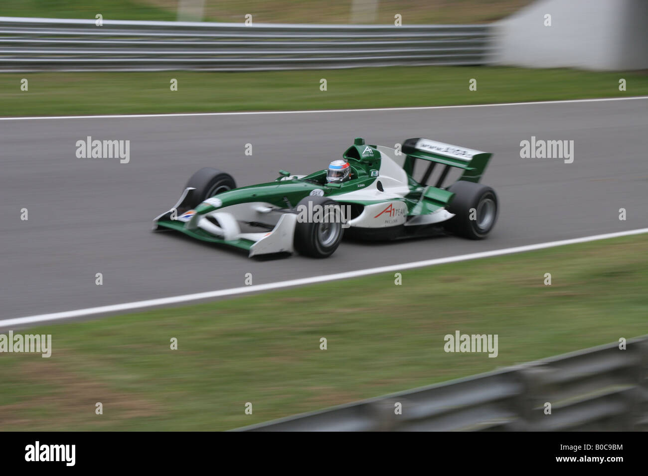 Adam Khan in the Team Pakistan car in the first ever A1 Grand Prix at ...