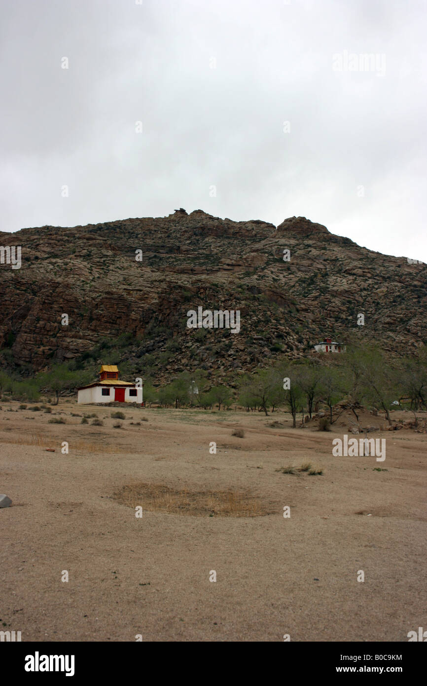 small buddhist monastery, Mongolia Stock Photo - Alamy