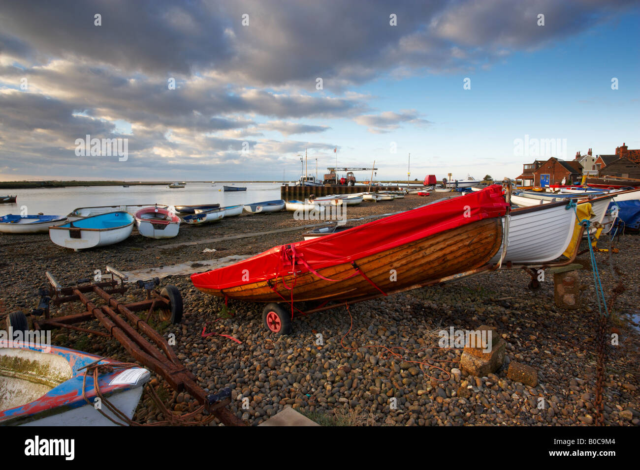A view of Orford Quay on the Suffolk Coast Stock Photo - Alamy