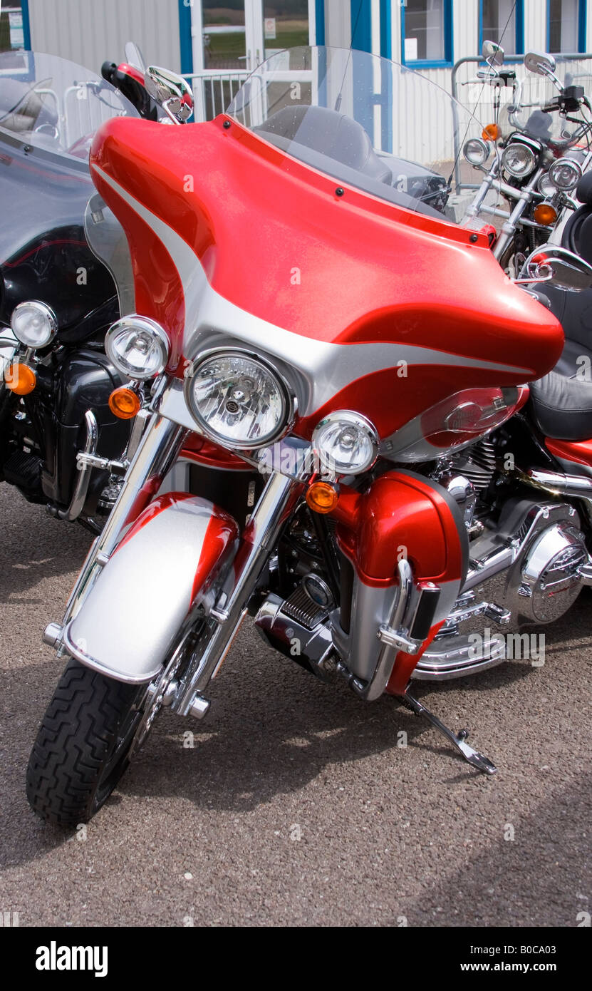 Red harley davidson hi-res stock photography and images - Alamy