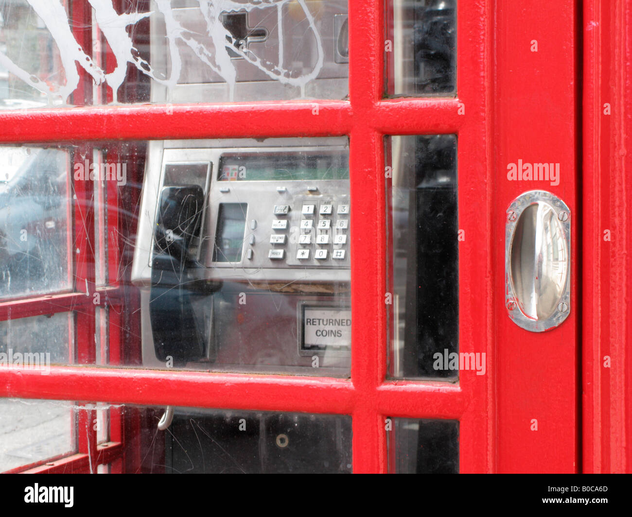 Red British Telephone Booth Stock Photo - Alamy