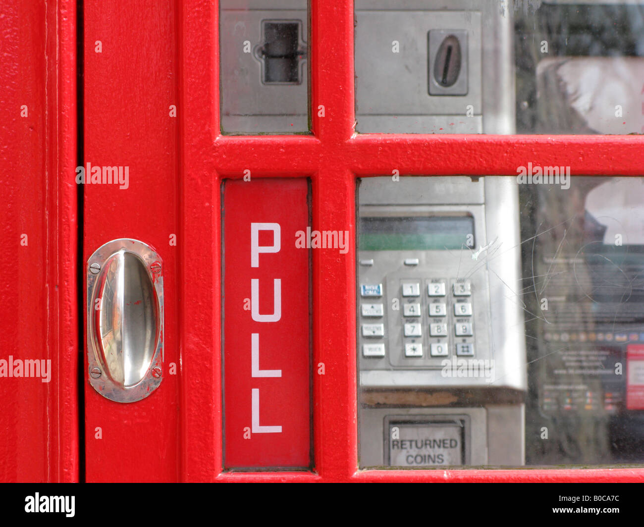 Red British Telephone Booth Stock Photo - Alamy