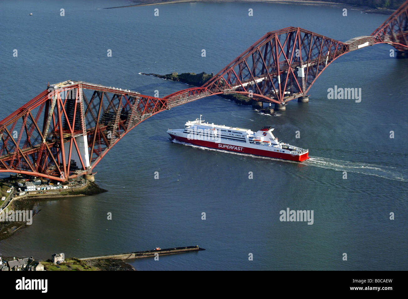 Superfast Ferry passing the Forth Bridges Stock Photo - Alamy