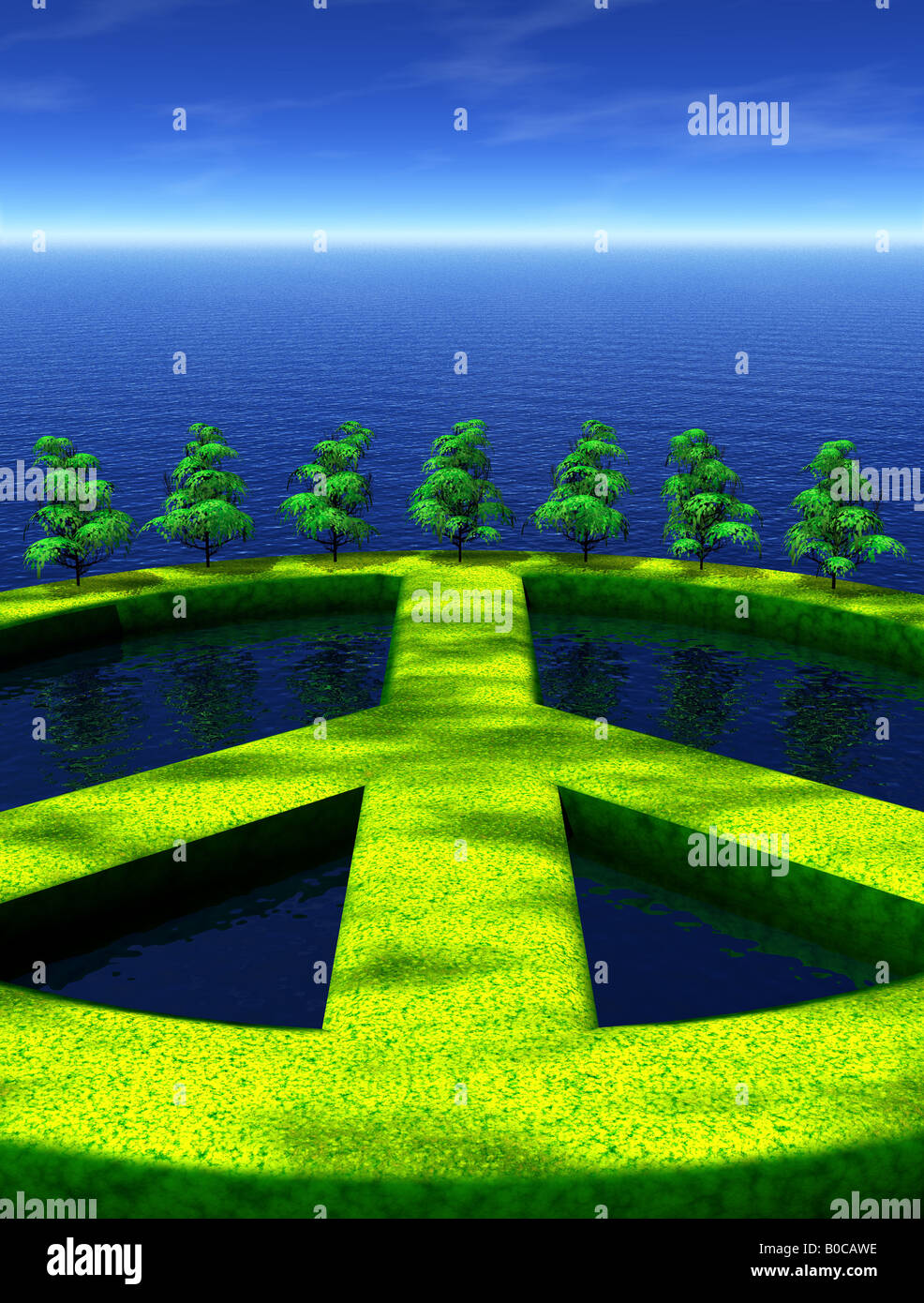 Representation sign of peace Stock Photo - Alamy