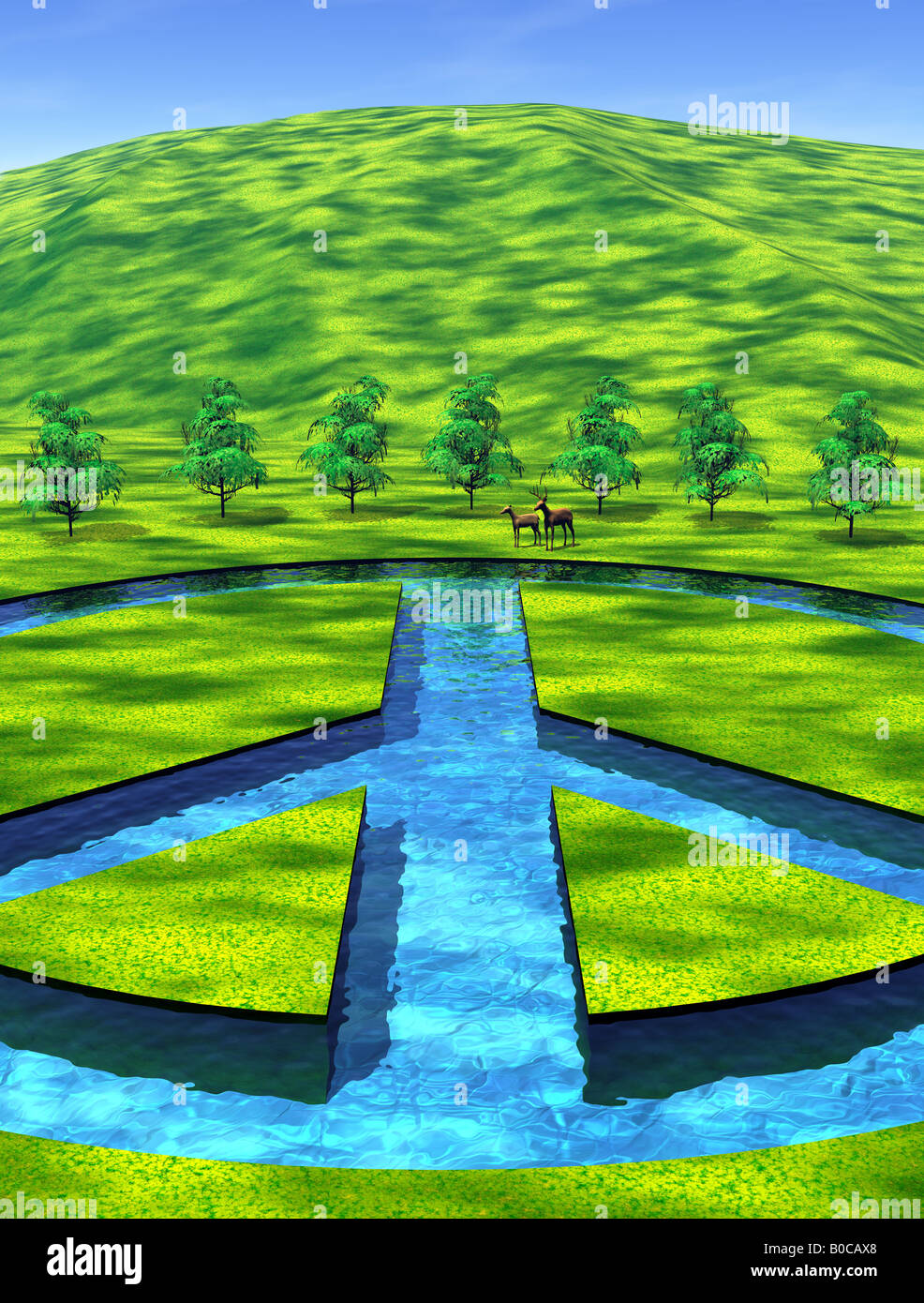 Representation sign of peace Stock Photo - Alamy