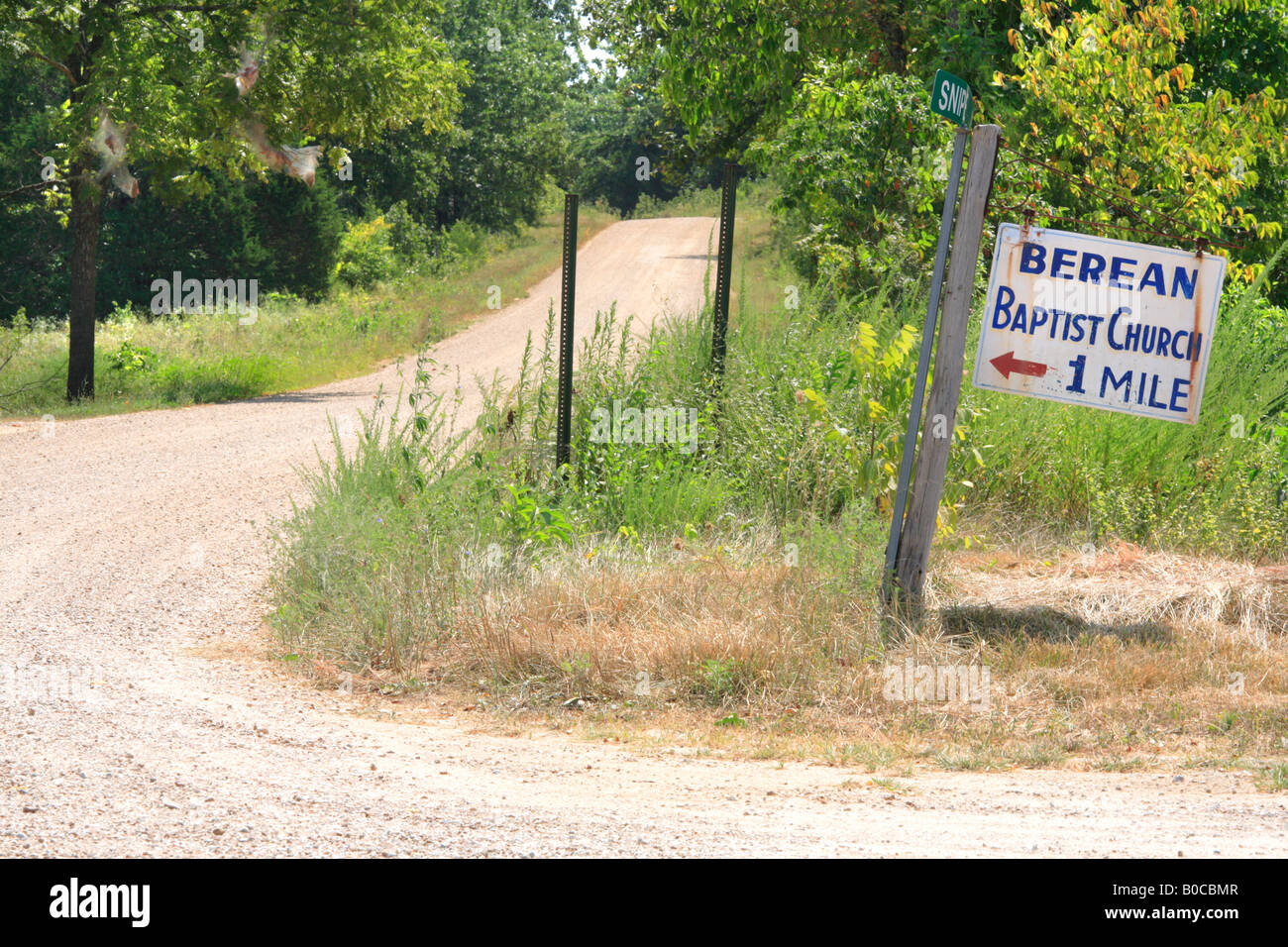 Historic church road sign hi-res stock photography and images - Alamy
